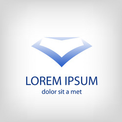 Stylized diamond symbol Royalty Free Vector Image