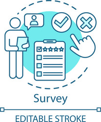 Satisfaction survey Royalty Free Vector Image - VectorStock