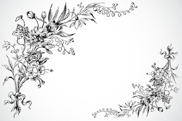 Vintage traced woodcut Royalty Free Vector Image