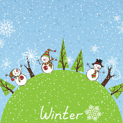 Winter background Royalty Free Vector Image - VectorStock