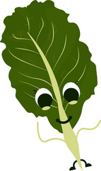 Isolated chard cartoon Royalty Free Vector Image