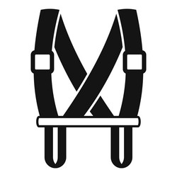 Safety harness for working at height with long Vector Image