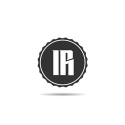 Initial letter ir logo template design Royalty Free Vector