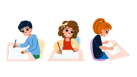 Student Writing Animation