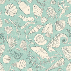 Ocean pattern Royalty Free Vector Image - VectorStock