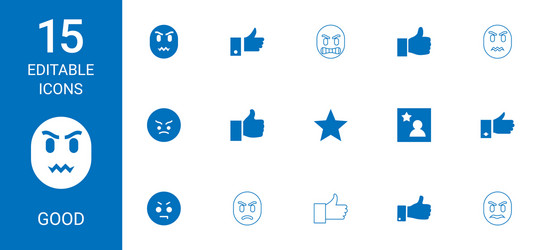 Good icons Royalty Free Vector Image - VectorStock