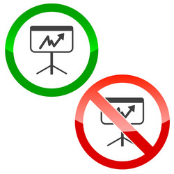 Present graphic permission signs Royalty Free Vector Image