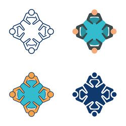 Round Table Meeting Icon Vector Images (over 1,000)