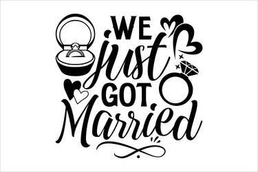 Married Just Words Vector Images (over 150)
