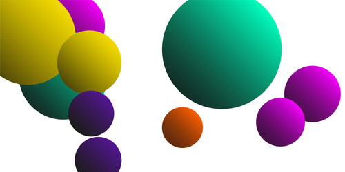 Ball shape gradients Royalty Free Vector Image