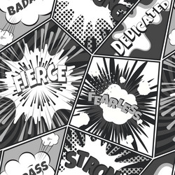 Colorful comic bright seamless pattern Royalty Free Vector