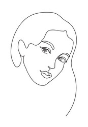 Girl Face Line Vector Images (over 48,000)