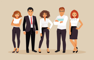 Super business team Royalty Free Vector Image - VectorStock