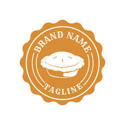Sweet pie logo Royalty Free Vector Image - VectorStock
