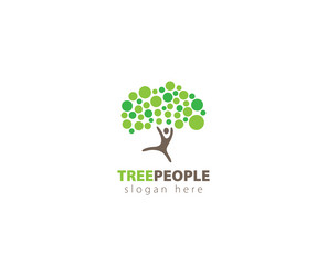 Community tree logo Royalty Free Vector Image - VectorStock