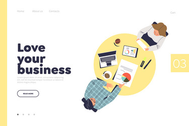 Team idea mapping method concept for landing page Vector Image