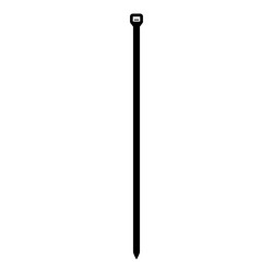 Cable tie zip building material icon black color Vector Image