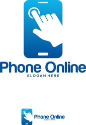 Fast phone logo designs concept modern Royalty Free Vector
