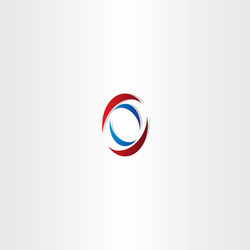 Red blue letter m logotype element icon Royalty Free Vector