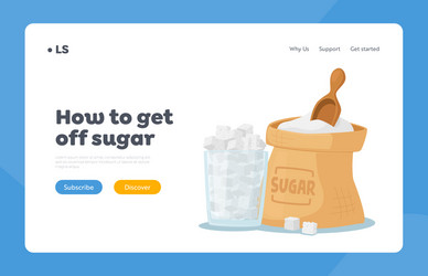 Sugar addiction concept ingredient with high Vector Image