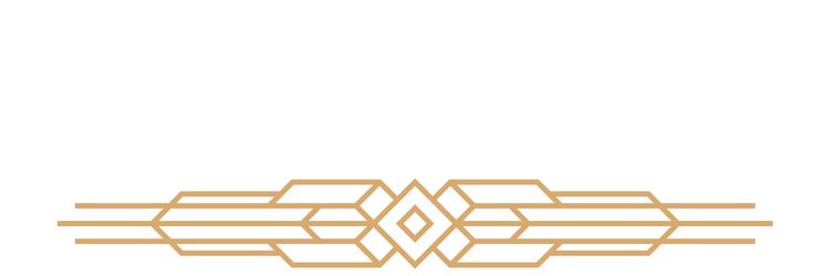 Modern art deco header elegant golden line Vector Image