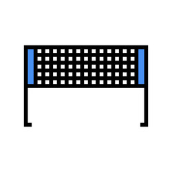 Badminton net color icon Royalty Free Vector Image