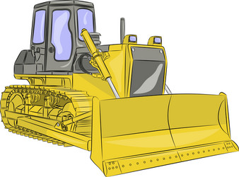 Mini bulldozer Royalty Free Vector Image - VectorStock