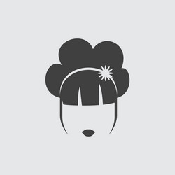 Hairstyle icon Royalty Free Vector Image - VectorStock