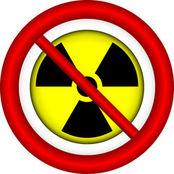 No nuclear symbol Royalty Free Vector Image - VectorStock