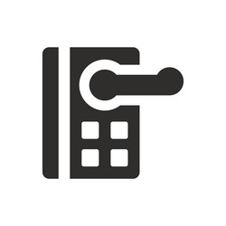 Control smart door lock icon simple style Vector Image