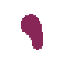 Stomach pixel art human internal organs 8 bit Vector Image