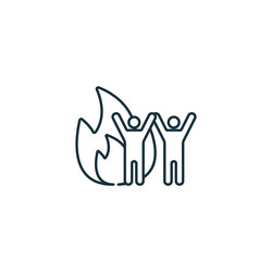 Team spirit icon monochrome simple sign from Vector Image