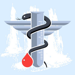 Caduceus Medical Symbol Royalty Free Vector Image