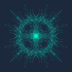 Quantum computer technology concept deep learning Vector Image