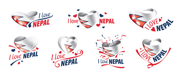 Nepal hand drawn cartoon doodles Royalty Free Vector Image