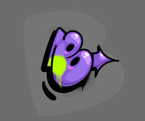 Bubble Letters Graffiti B