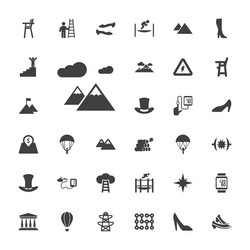 37 high icons Royalty Free Vector Image - VectorStock