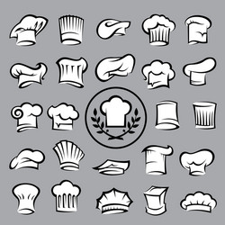 Chef icon set Royalty Free Vector Image - VectorStock
