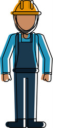 Worker avatar full body Royalty Free Vector Image