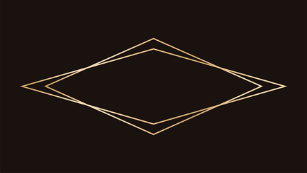 Simple diamond geometric frame border modern Vector Image