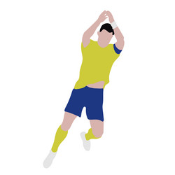 Cristiano ronaldo flat line art silhouette Vector Image