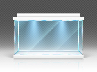 Isometric aquarium in modern minimalistic style Vector Image