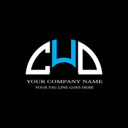 Cud letter logo creative design with graphic Vector Image