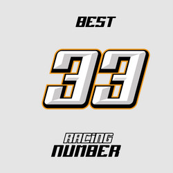 Racing Number Font Vector Images (over 3,900)