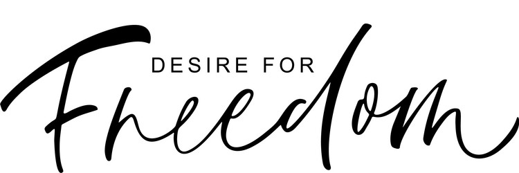 Freedom calligraphy one word inspiration Vector Image