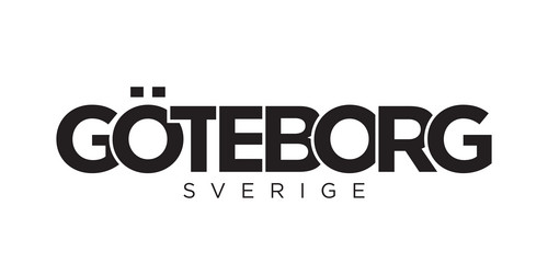 Helsingborg in the sweden emblem the design Vector Image