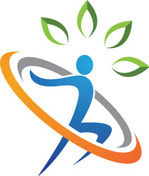 Smart human head logo Royalty Free Vector Image