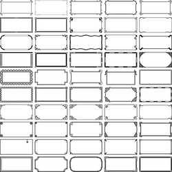 Decorative frames and borders rectangle 2x1 Vector Image