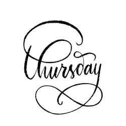Thursday Hand Lettering Calligraphy Vector Images (over 370)