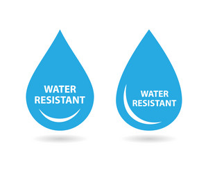 Water resistant icon and logo design template Vector Image